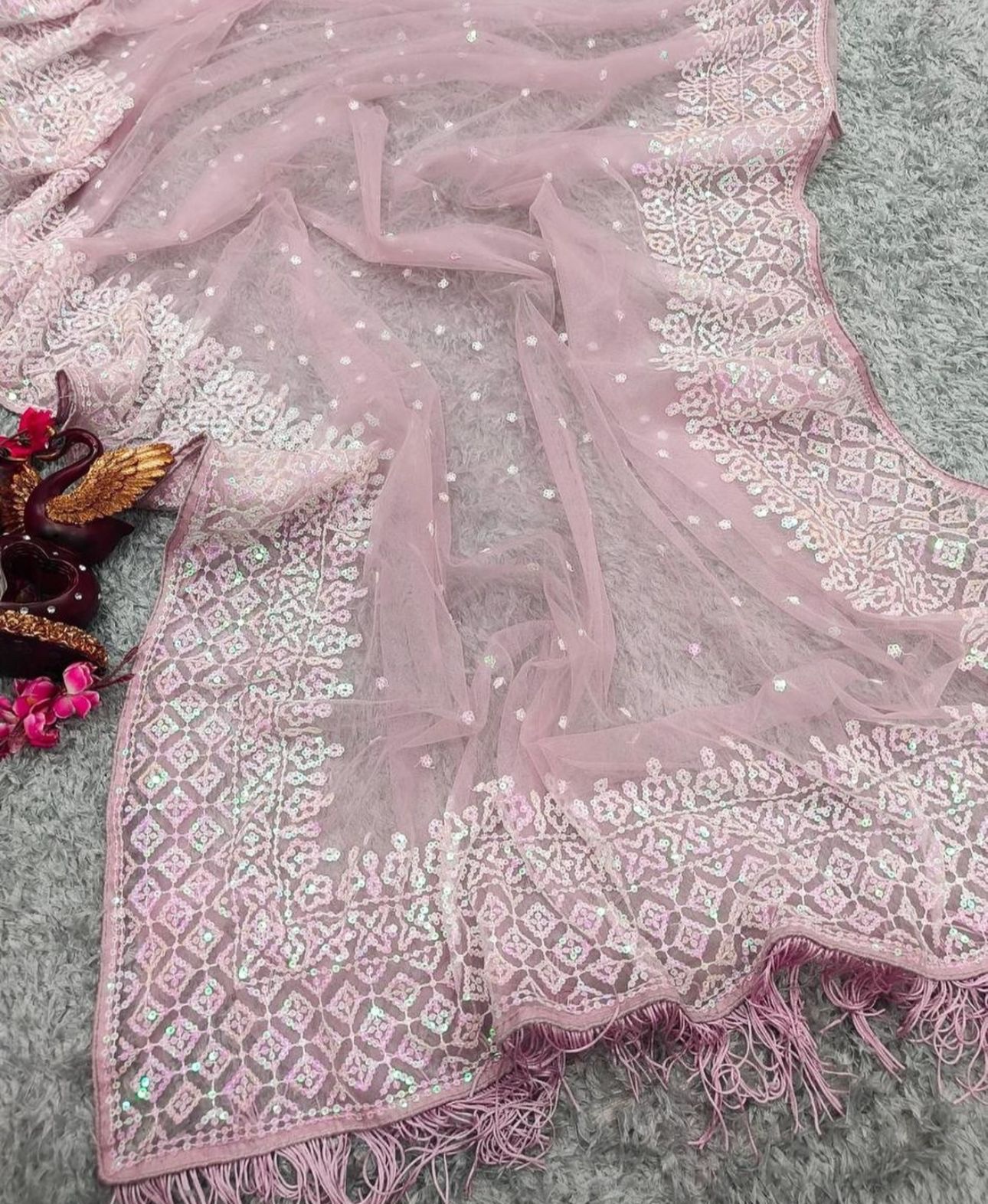 Pink princess saree – Navvyata- Affordable Handmade