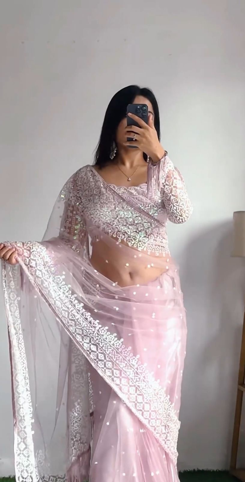 Pink princess saree – Navvyata- Affordable Handmade